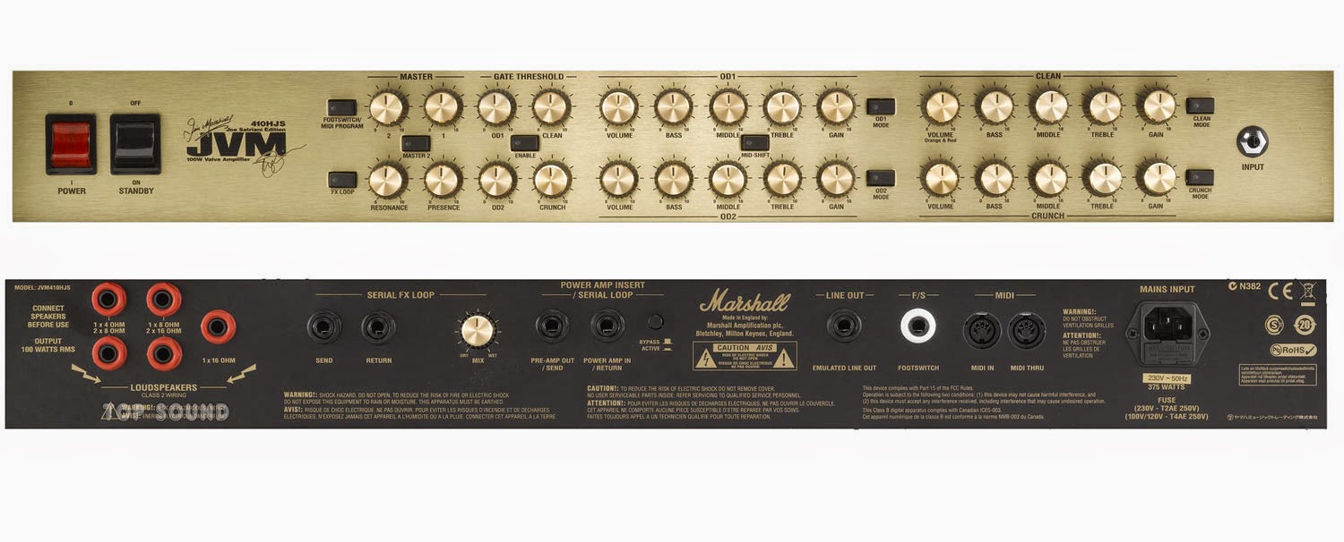 The Guitar Zombie: Review of Marshall JVM410HJS, Joe Satriani model ...