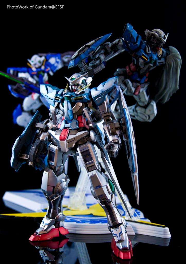 Metal Build Exia Repair III and Exia MG kits photowork by Gundam@EFSF