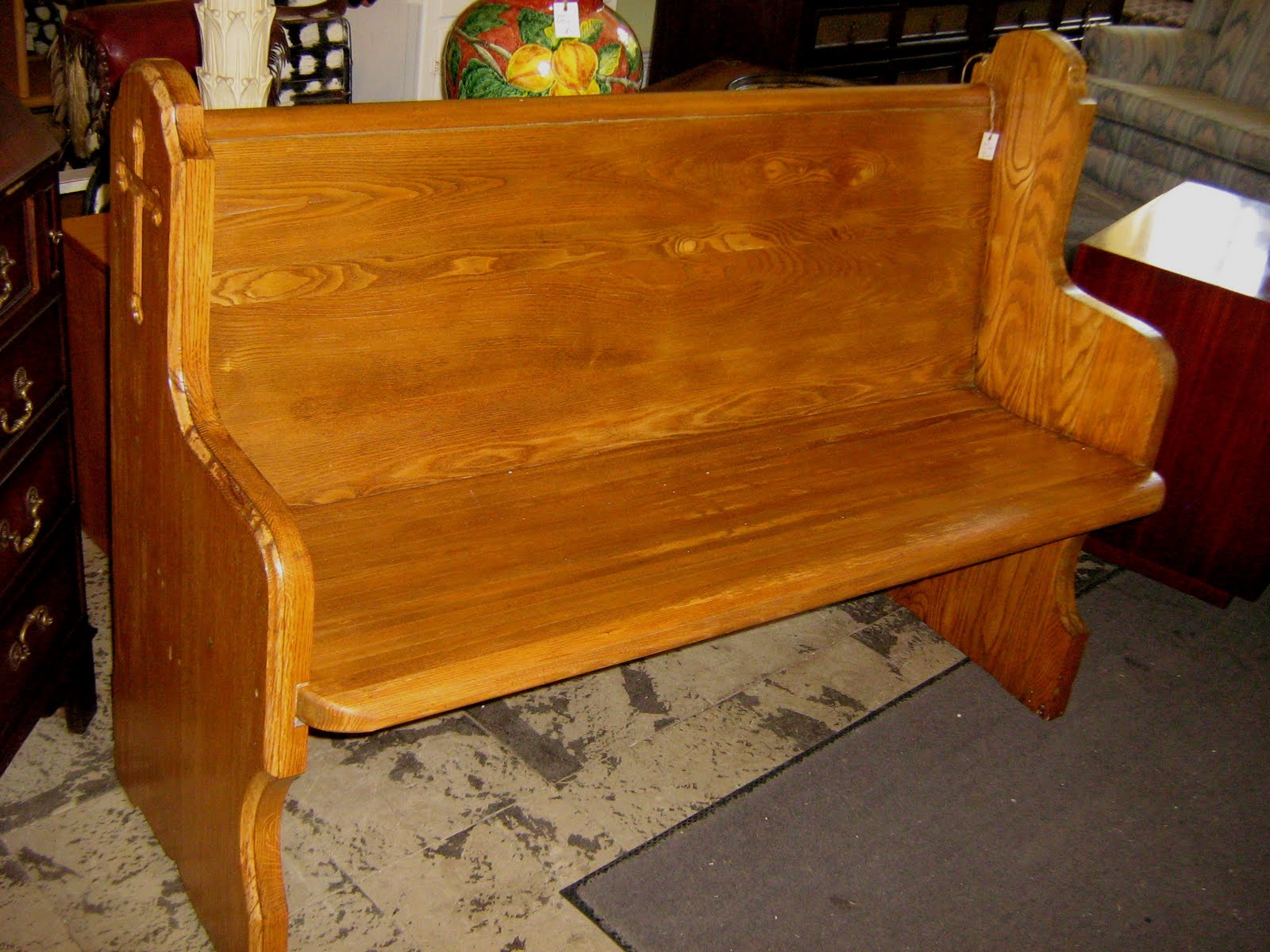 Funk & Gruven A-Z: 4 FOOT LONG SOLID OAK PEW