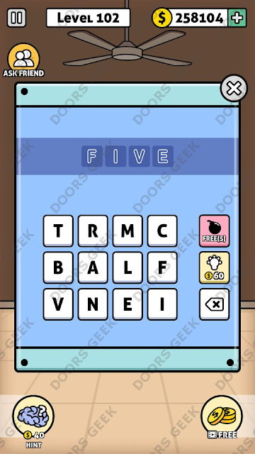 Escape Room: Mystery Word Level 102 Answer ~ Doors Geek