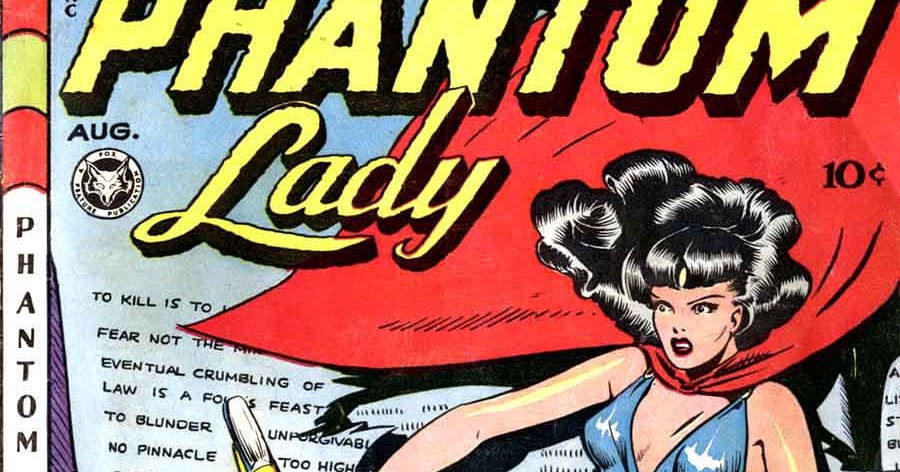 Phantom Lady #13 - Matt Baker art & cover + 1st issue - Pencil Ink
