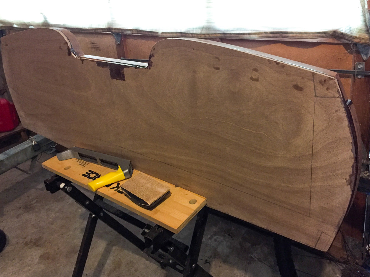 Michael's Boatbuilding Blog: Completing the transom frame on the Zip