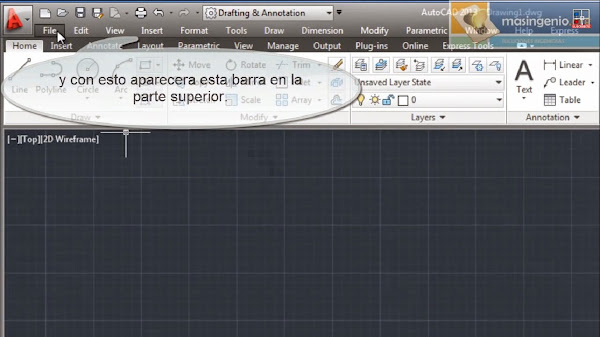 Cadistic: Tutoriales, Tips y Trucos de AutoCAD: Activar barra de menús ...