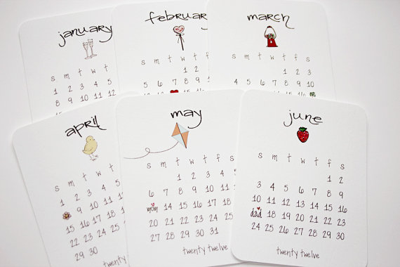 Fresh and Fancy: DIY Calendar Love