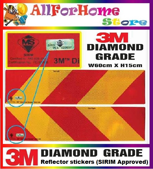 ALL FOR HOME STORE: 3M Diamond Grade Reflector Sticker (JPJ & SIRIM ...