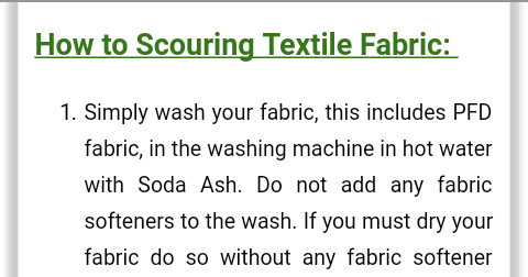 TEXTILE KNOWLEDGE: How to scouring fabrics??