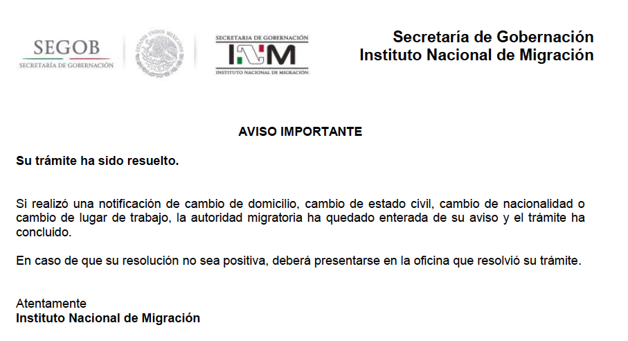EMIGRANTES EN MÉXICO: NOTIFICAR CAMBIOS: Cambio de Lugar de Trabajo ...