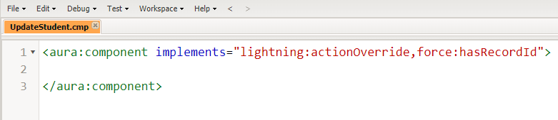 AKH Coding Class: Crate a lightning component to update record.