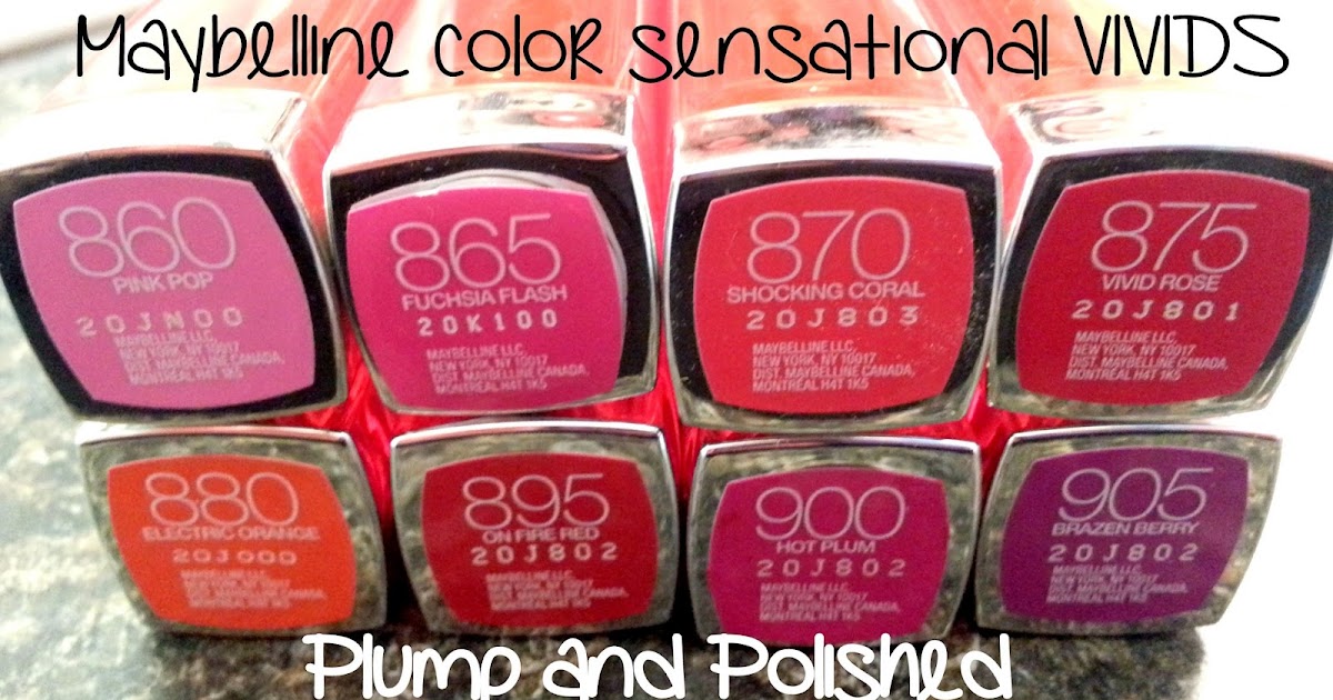 Plump and Polished: Maybelline Color Sensational Vivids