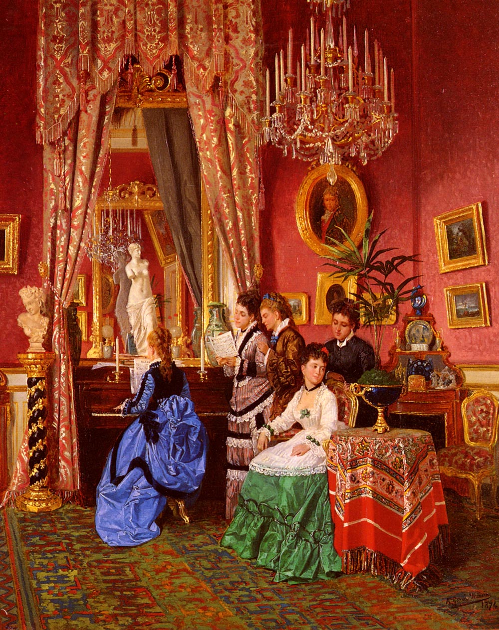 IMAGINA Y CREA: The Music Lesson, paintings