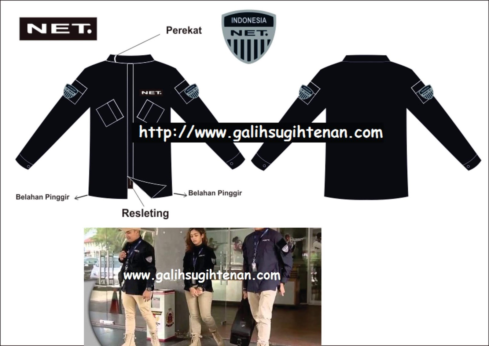 seragam net tv terbaru