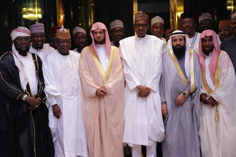 Photos: Pres Buhari receives Chief Imam of Medina Saudi Arabia at the ...