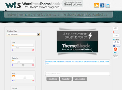 Recursos De Html Css Y Javascript Generadores De Sombras Con Css3
