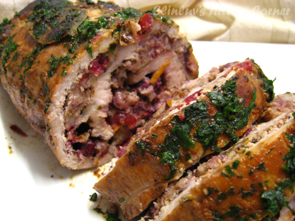 Elinluv's Tidbits Corner: Meat Roulade With Cranberry And Croutons Fillings