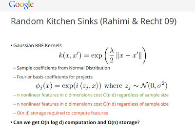 Nuit Blanche: Fast Functions via Randomized Algorithms: Fastfood versus Random Kitchen Sinks