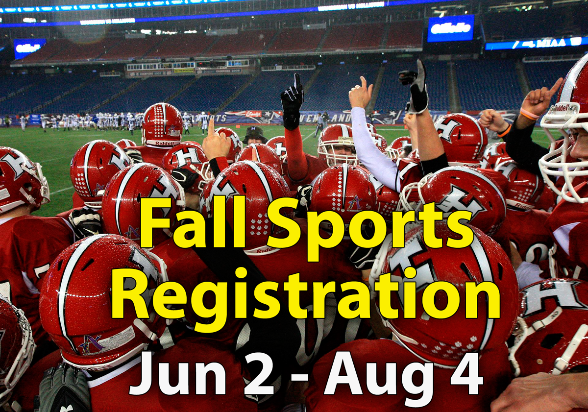 Holliston High News: Registration for 2017 Fall Sports Now Open