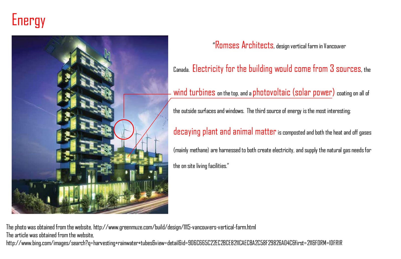 Theoretical Design- Spring '11: Vertical Structures for Growing Crops Part1