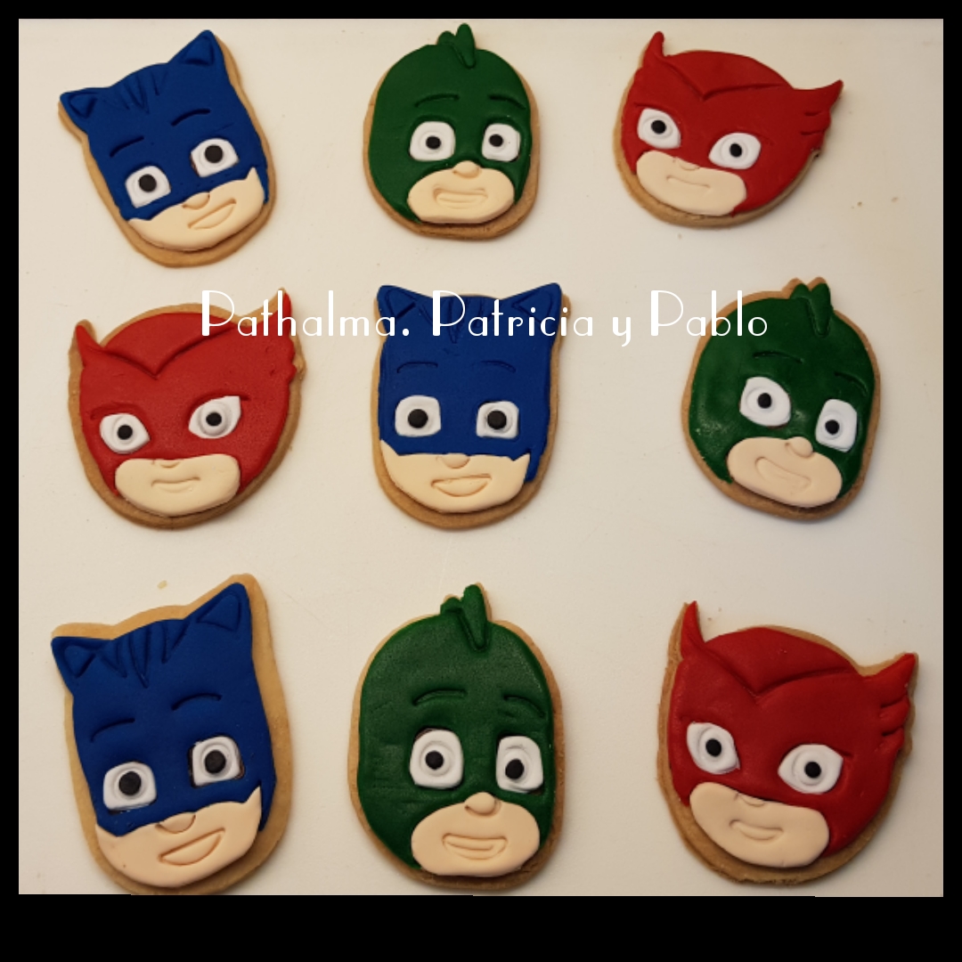 PATHALMA : Patricia y Pablo: Galletas héroes en pijamas, pj masks cookies