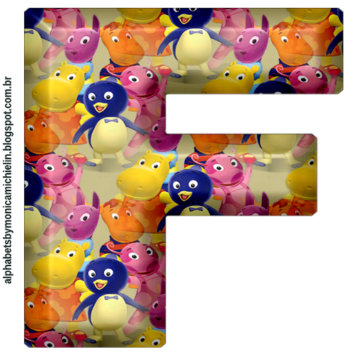 M. Michielin Alphabets: ALFABETO DOS BACKYARDIGANS PNG