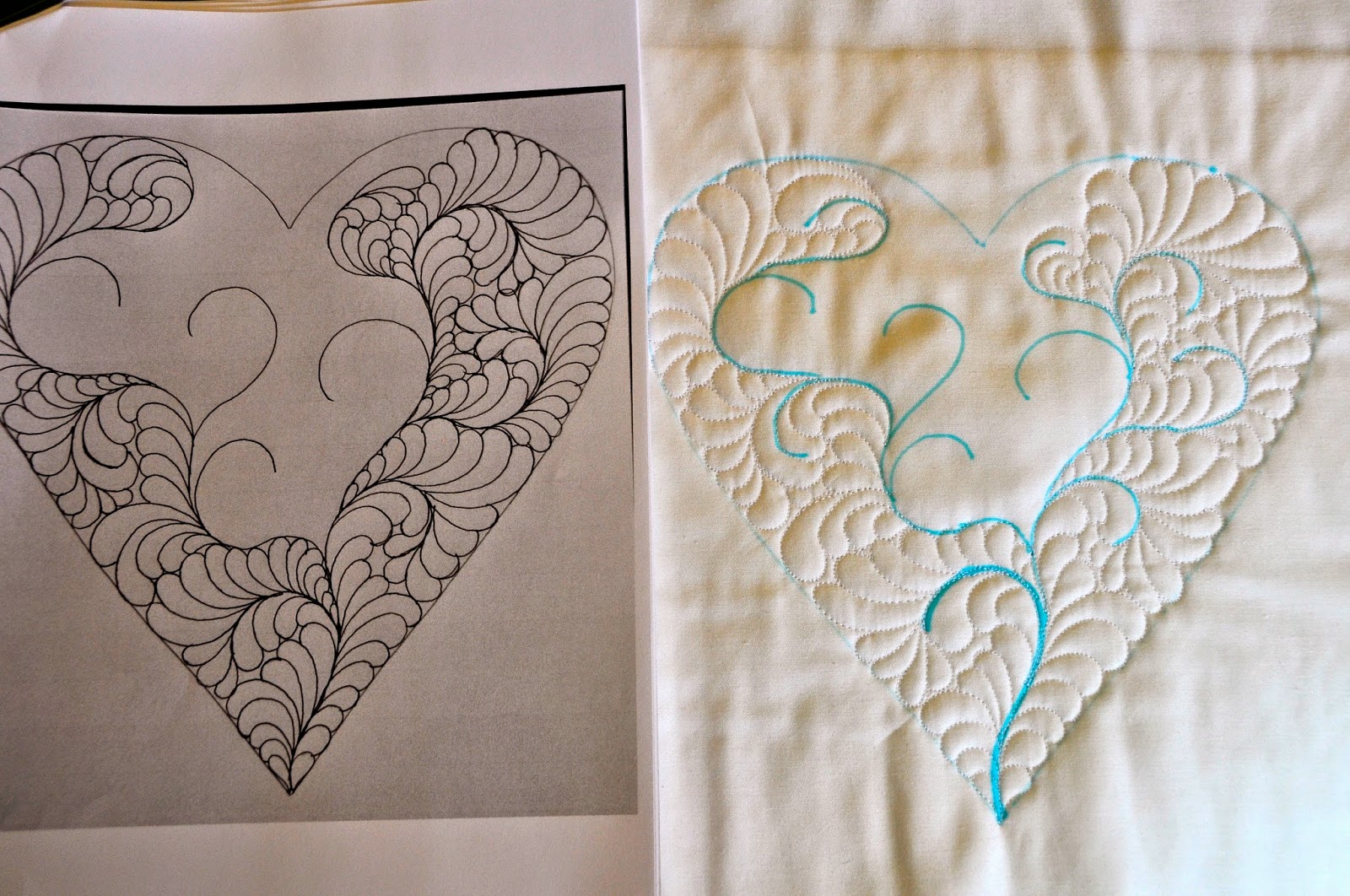 Feathered Heart.....Machine Quilting | LuAnn Kessi | Bloglovin’