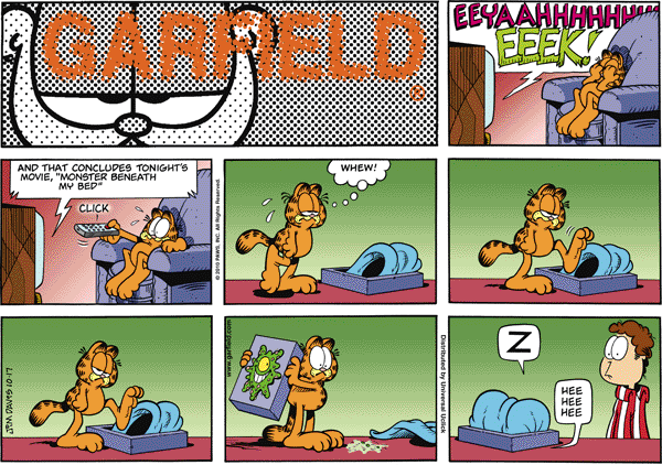 World of Cartoons and Comics: Garfield on ghost stories