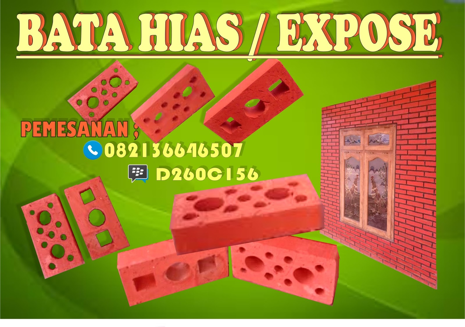 Harga Genteng Dan Bata: JUAL BATA HIAS / BATA EXPOSE