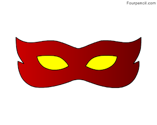 FourPencil: How to draw a Mask for kids - step by step