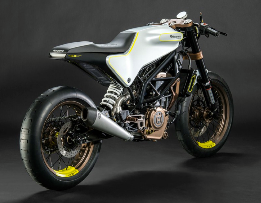Husqvarna Svart Pilen 401 & Vit Pilen 401 - RocketGarage - Cafe Racer ...