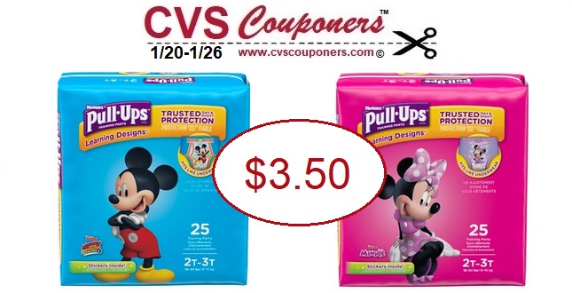 Huggies Pull-Ups Training Pants $3.50 at CVS | 1/20-1/26 | CVS Couponers