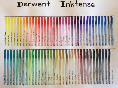 Pigment and Fiber: Derwent Inktense Color-swatch Chart