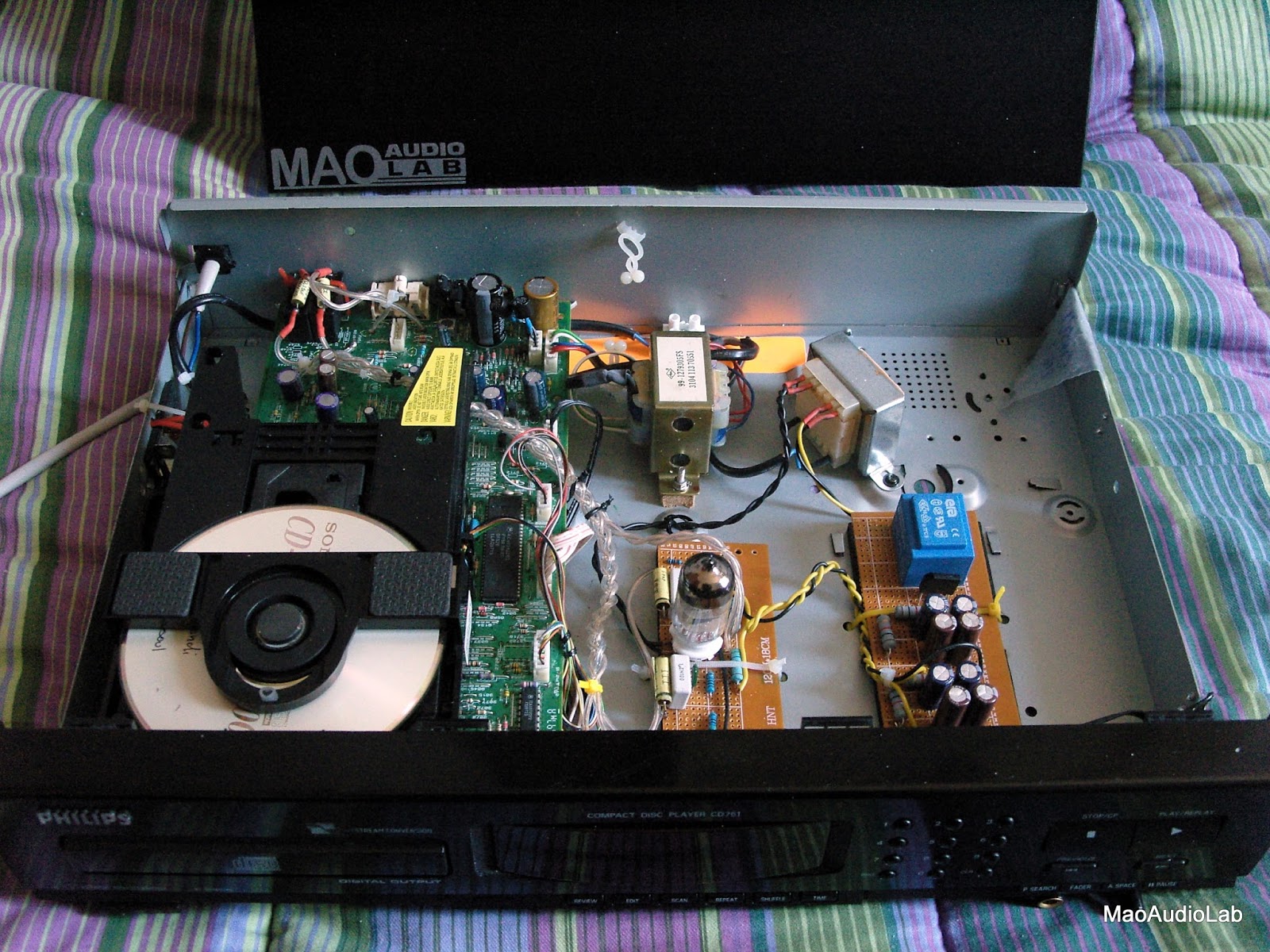 Mao Audiophile Modifications: Philips CD751 + dedicated tube output