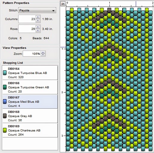 Imaginesque: Beading: Peyote Stitch Pattern 35