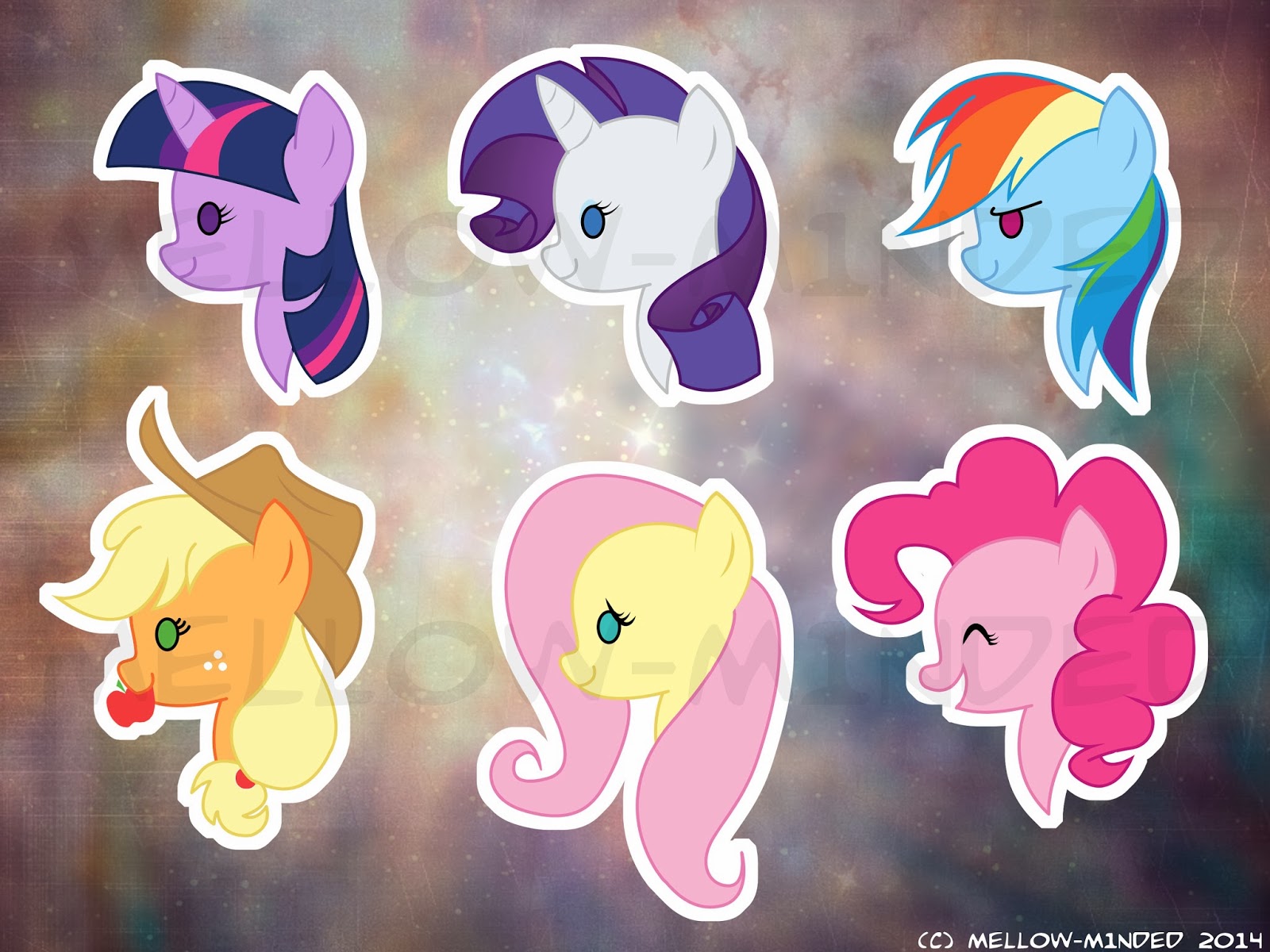 Roman Campos Artwork: MLP: Mane 6 Charm Designs