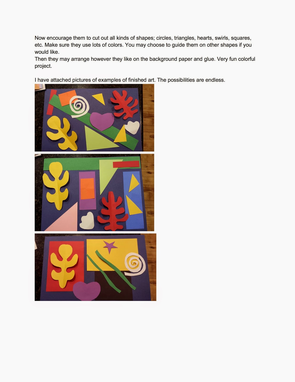 Art-A-Baloo Crew: Matisse: Drawing with Scissors