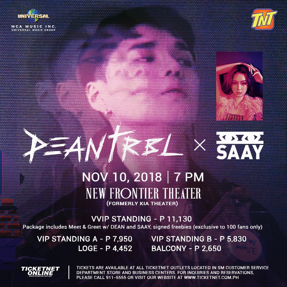 South Korean R&B Artists DEAN, SAAY are coming to Manila for a show on ...