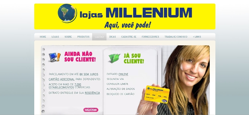 Cia. dos Cartões: SOLICITAR - CARTÃO LOJAS MILLENIUM