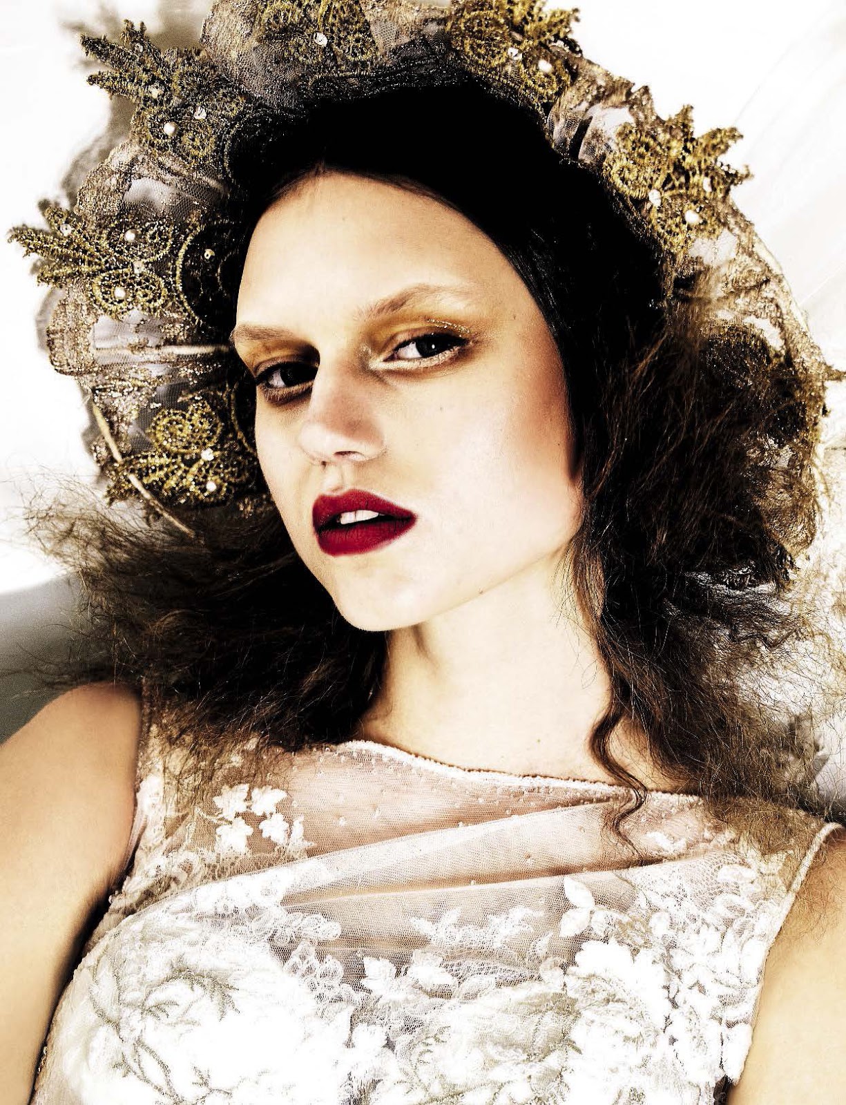 Frida Westerlund in Vogue Italia Sposa January 2017 by Michel Comte