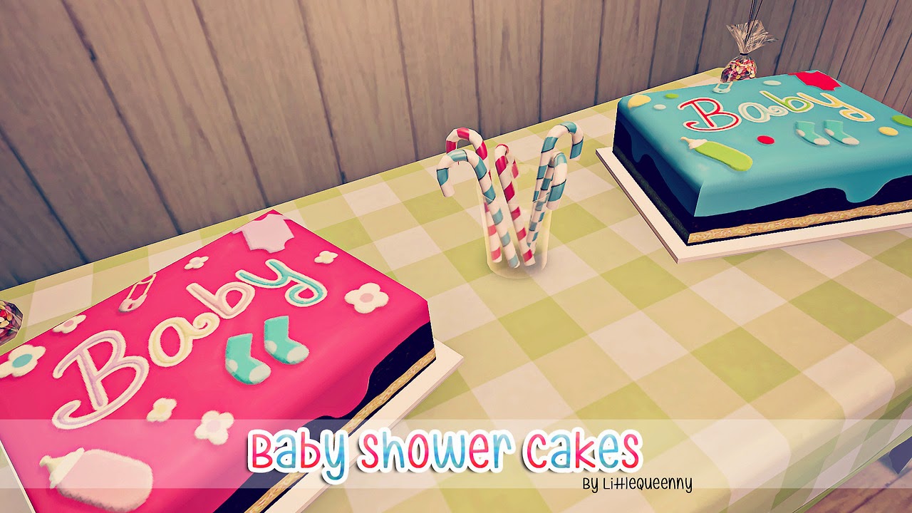My Sims 3 Blog: Baby Shower Cakes by Littlequeenny