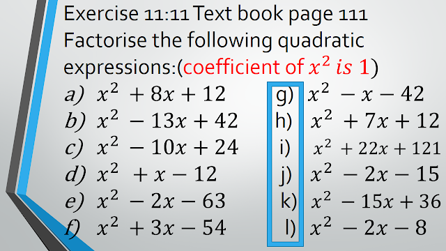 Math 9: Chapter 4: ALGEBRAIC MANIPULATION