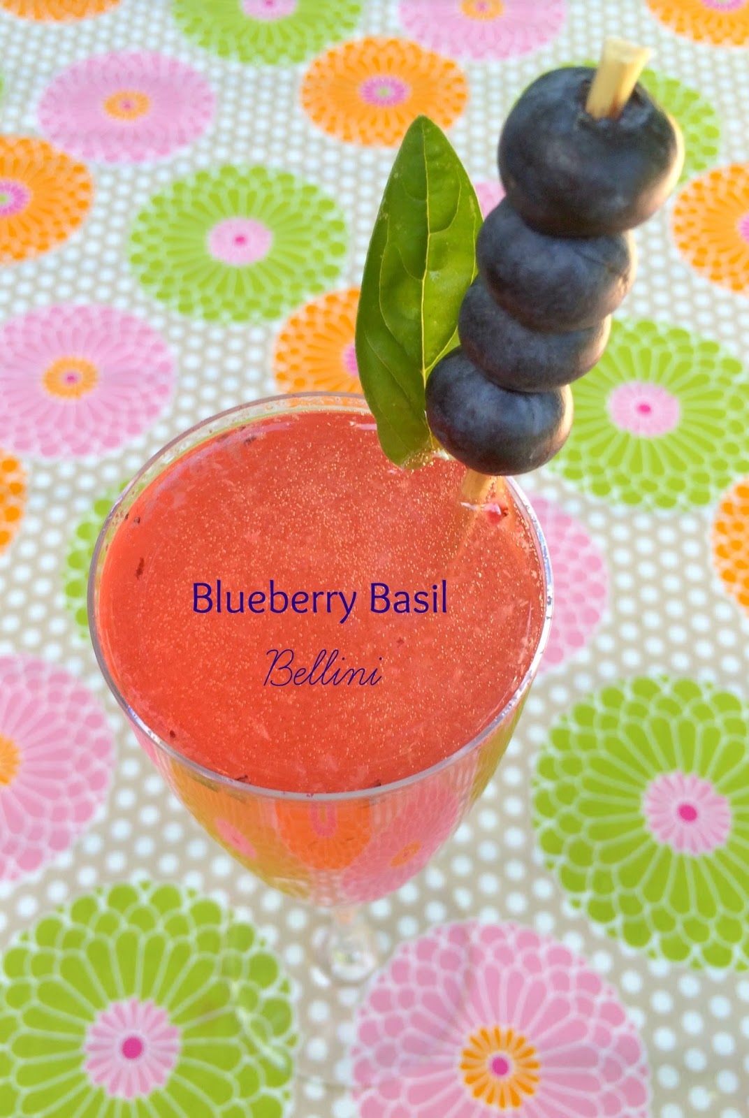 Jac o' lyn Murphy: Blueberry Basil Bellinis for Brunch