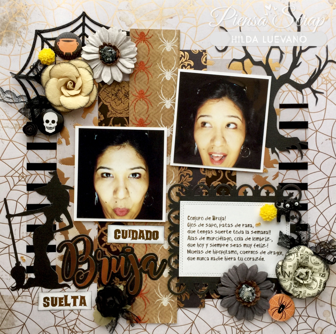 Hilda Designs: Reto de Octubre en PS: Layout Bruja