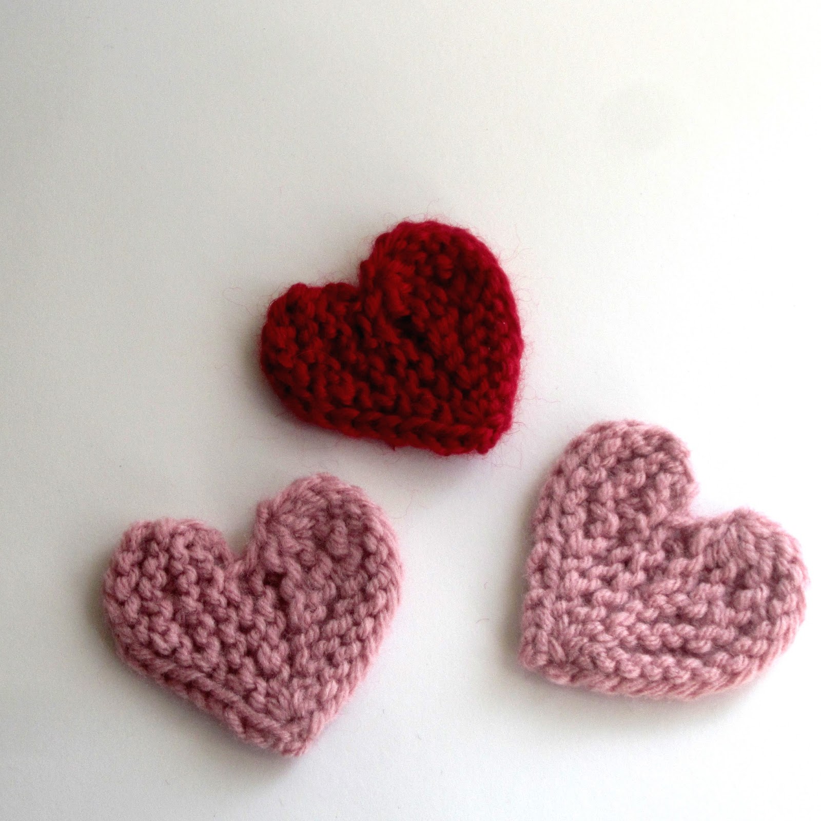 Lace and Cable: Knitted Short-row Hearts