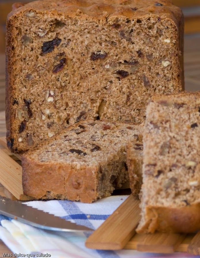 Pan de té negro enriquecido con frutas {Panificadora} | Cocina