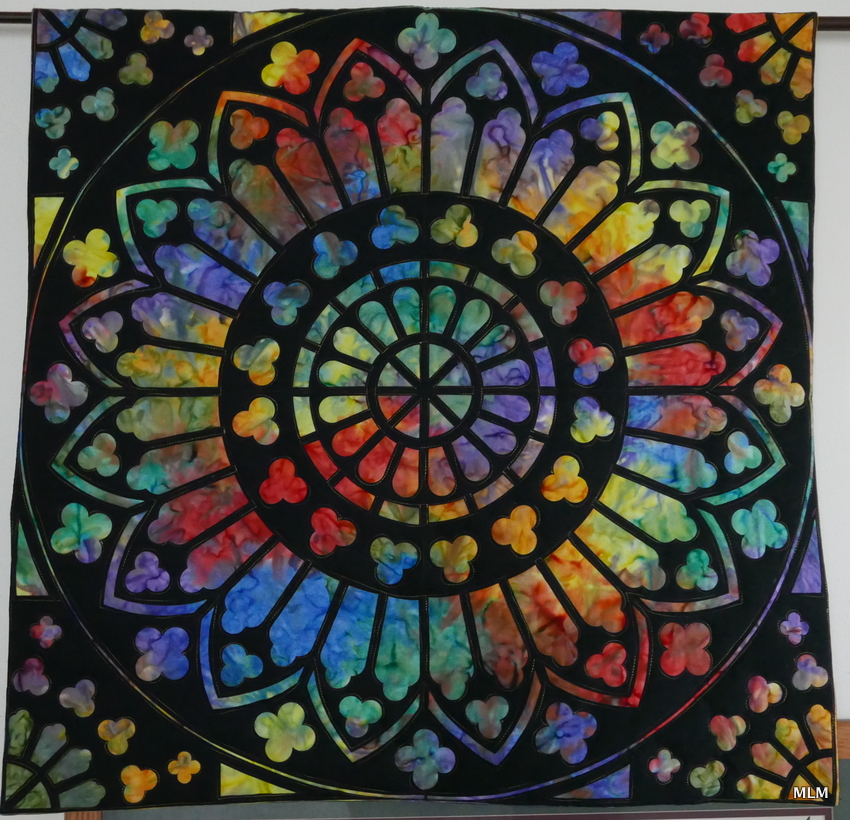 Sweet Leaf Notebook: Light & Shadows : Cathedral Window Stained Glass ...