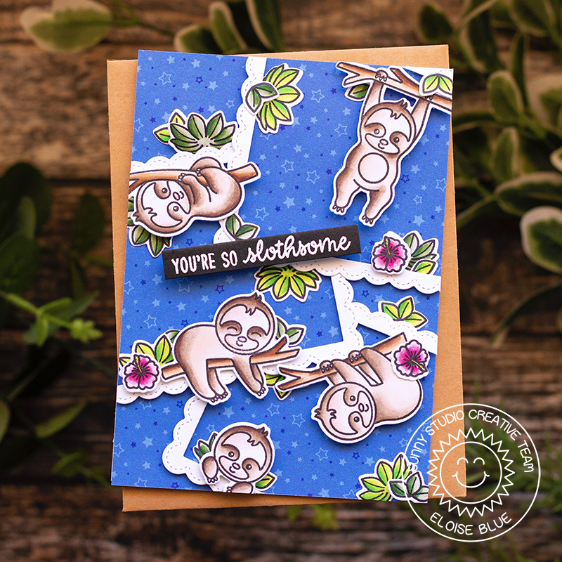 Sunny Studio: Silly Sloths Cards with Leanne and Eloise