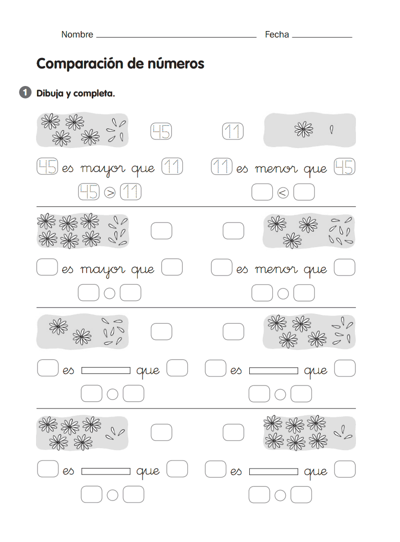 LOS PITUFOS DE PRIMARIA: Fichas con sumas y restas sin llevar