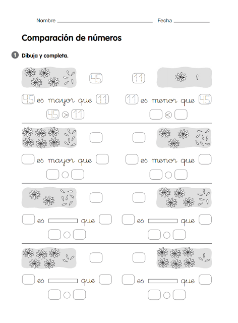 LOS PITUFOS DE PRIMARIA: Fichas con sumas y restas sin llevar