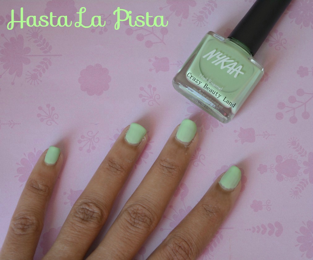 Nykaa Pastel Nail Enamels Hasta La Pista, Mint Meringue Review and ...