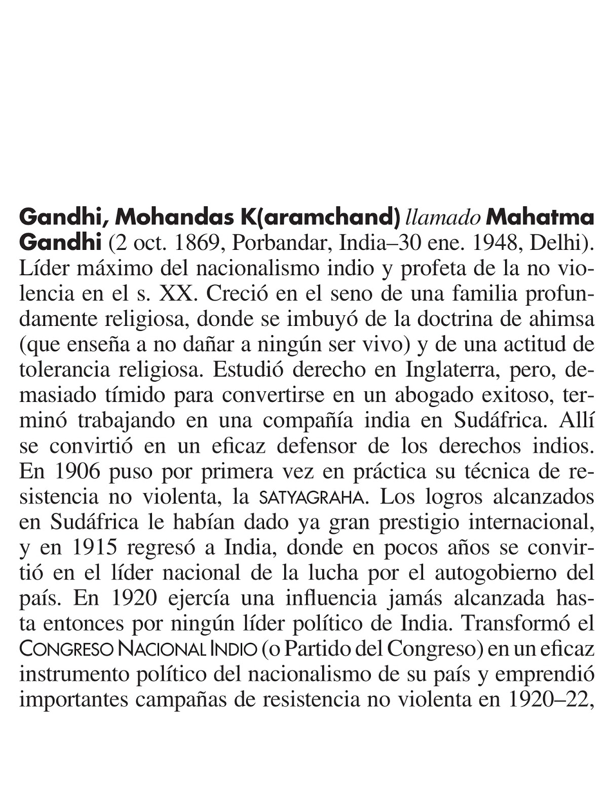 Blog del Profesor Nelson Vargas: BIOGRAFÍA: Mahatma Gandhi.