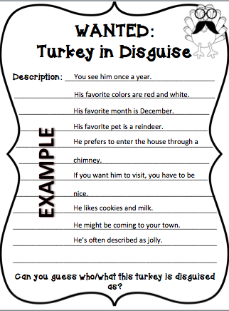 Wanted: Turkeys in Disguise - Mrs. O Knows